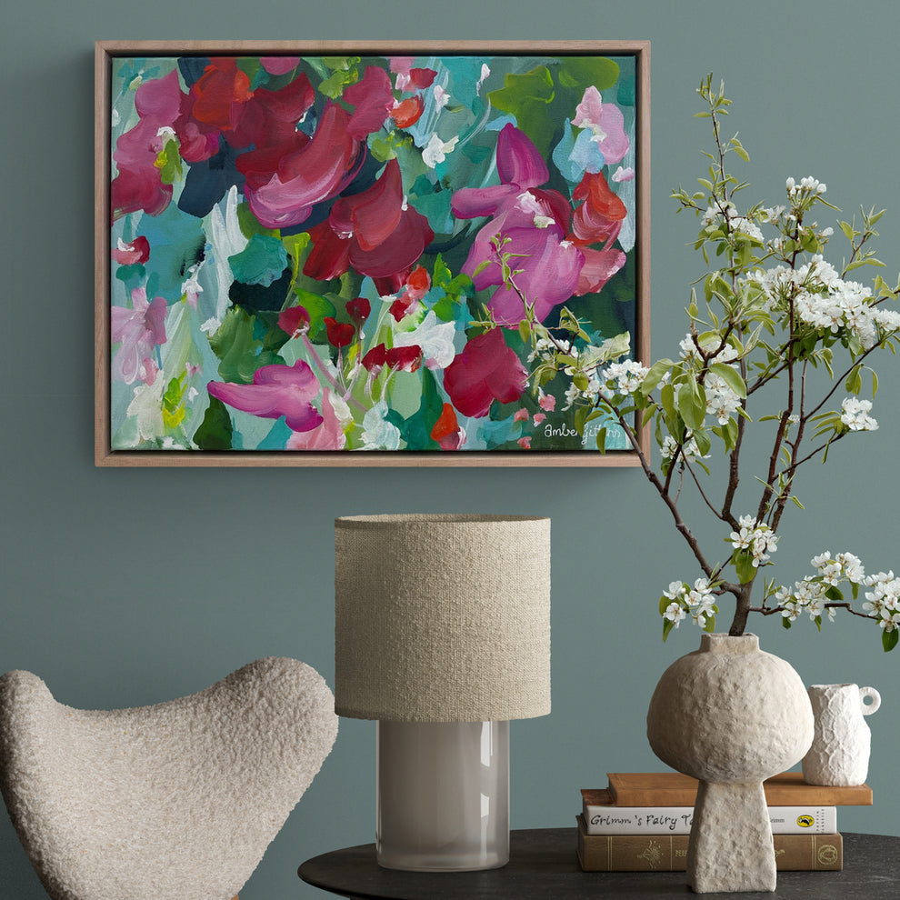 Small Modern Abstract Flower Art. Buy Paintings Online. Australian Art ...