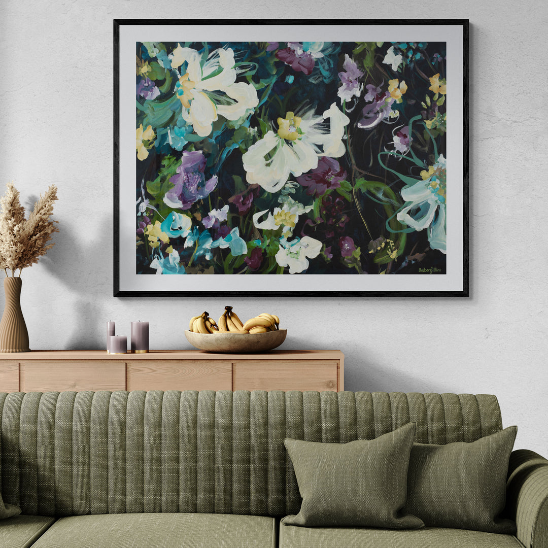 Abstract Floral Poster Prints | Modern Wall Art For Sale | Amber ...