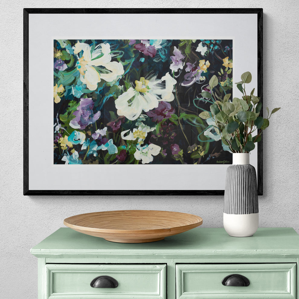 Abstract Floral Poster Prints | Modern Wall Art For Sale | Amber ...